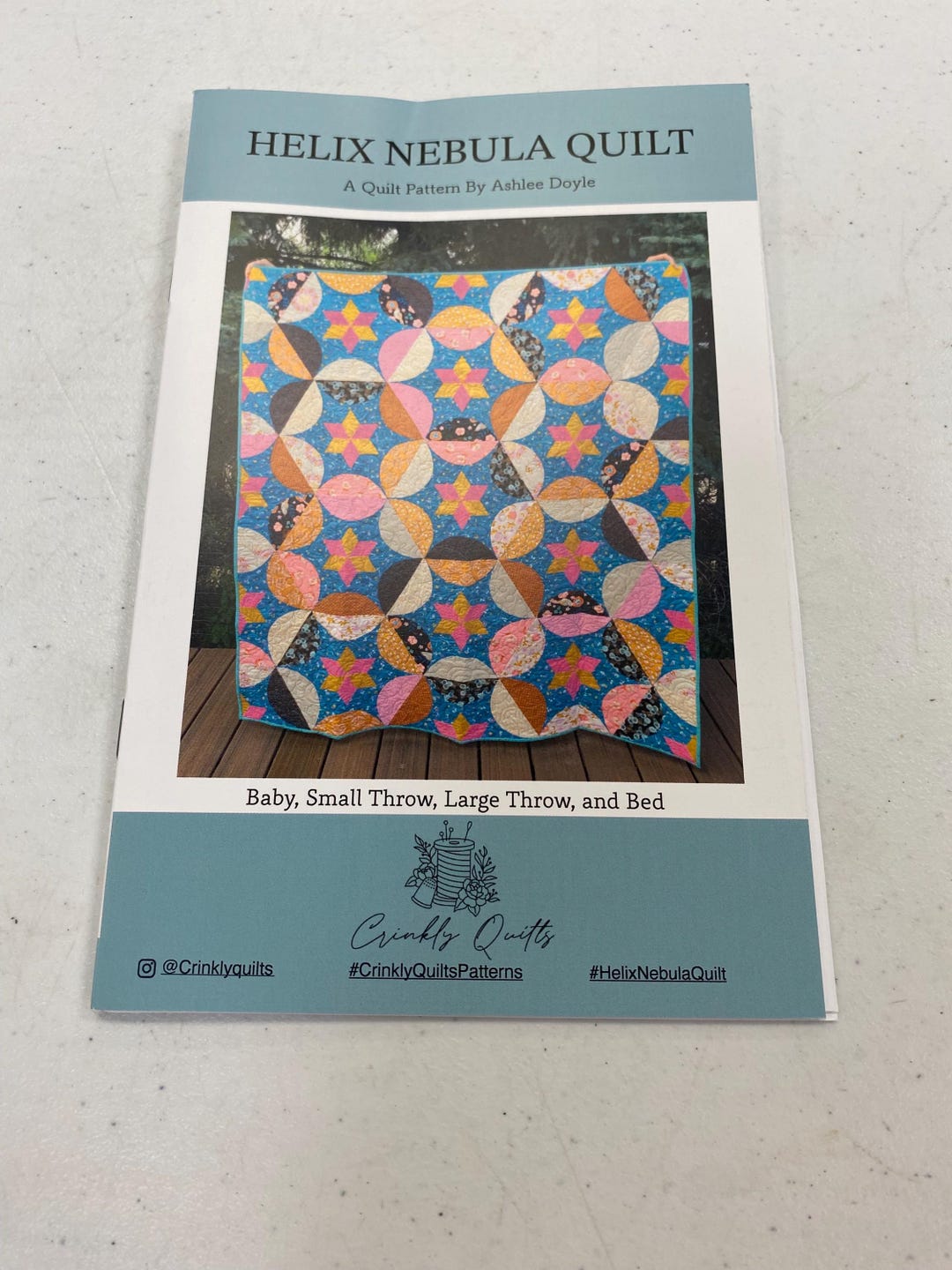 CQ-016 Helix Nebula Quilt Pattern by Crinkly Quilts - Etsy