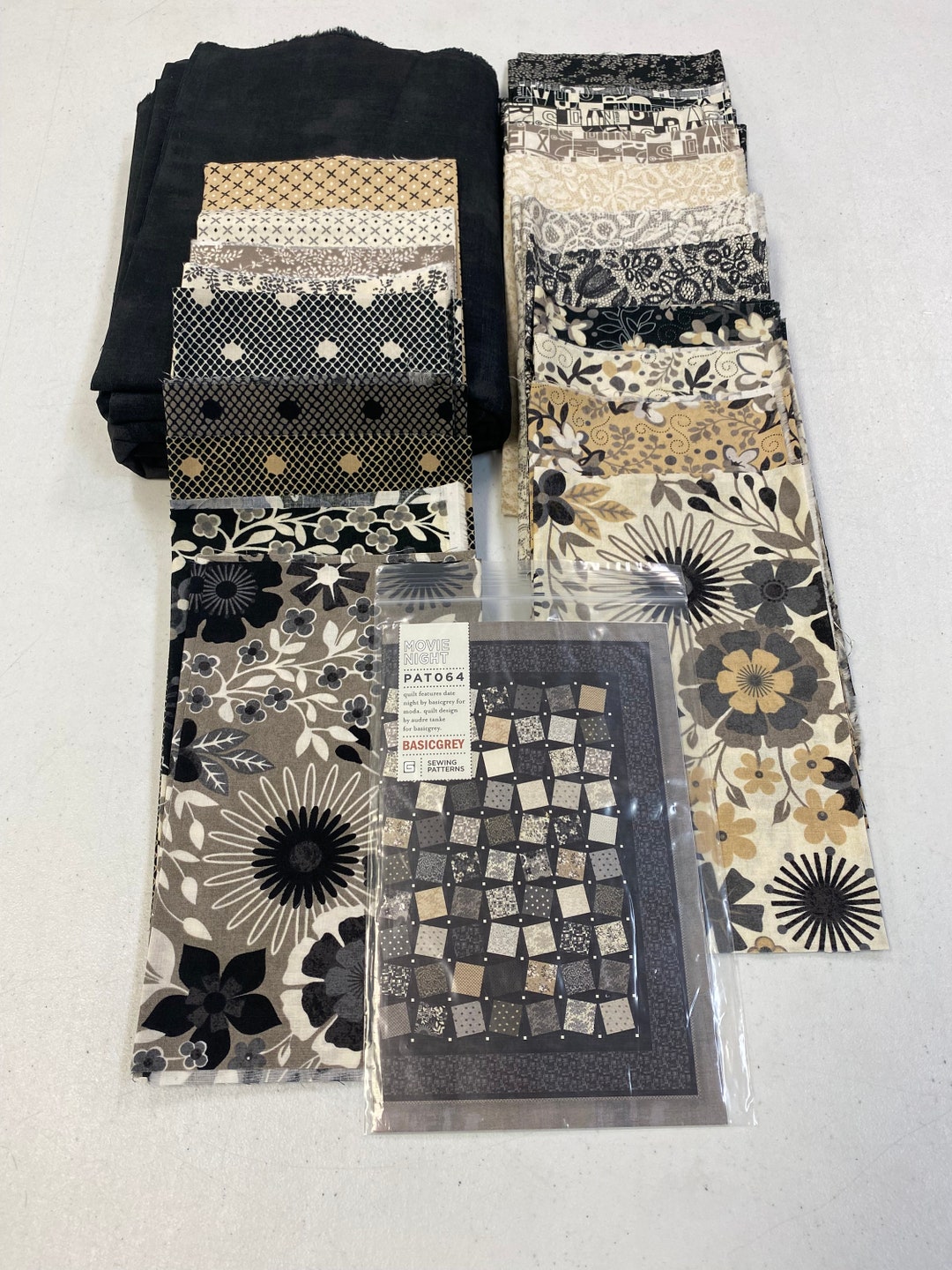 Movie Night Kit With Date Night Fabric by Basic Grey for Moda. on Sale ...