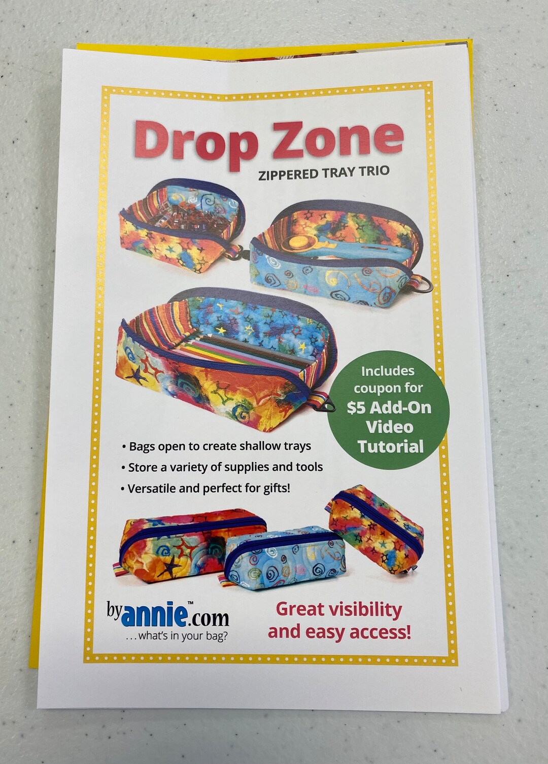 PBA307 Drop Zone Pattern by Annie - Etsy