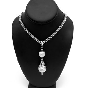 Vintage Bolero Monet Long Chain Link Tear Drop Necklace - Etsy