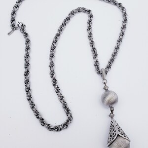 Vintage Bolero Monet Long Chain Link Tear Drop Necklace - Etsy