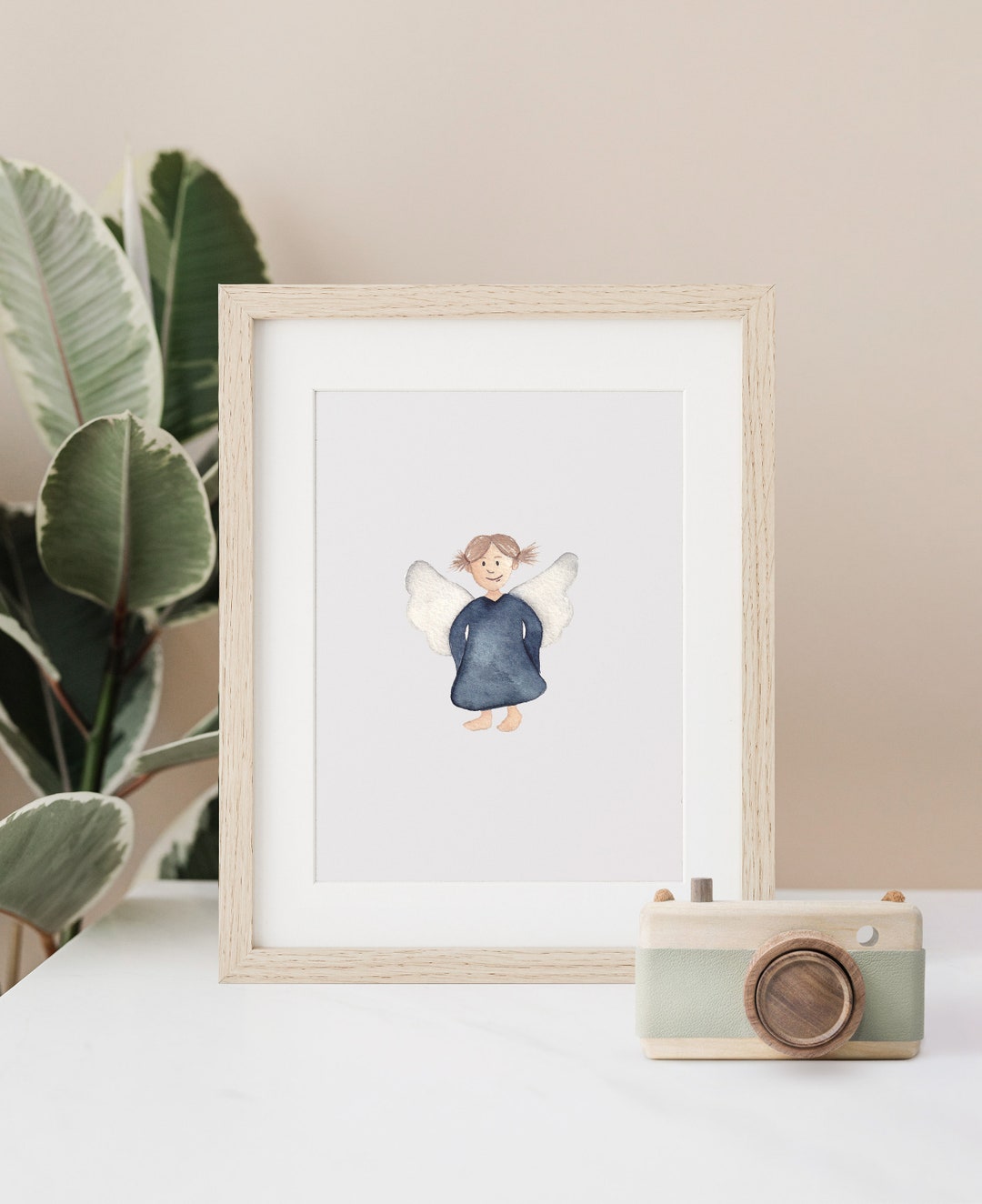 Children's Room Poster Guardian Angel A5 Guardian Angel Gift Idea ...