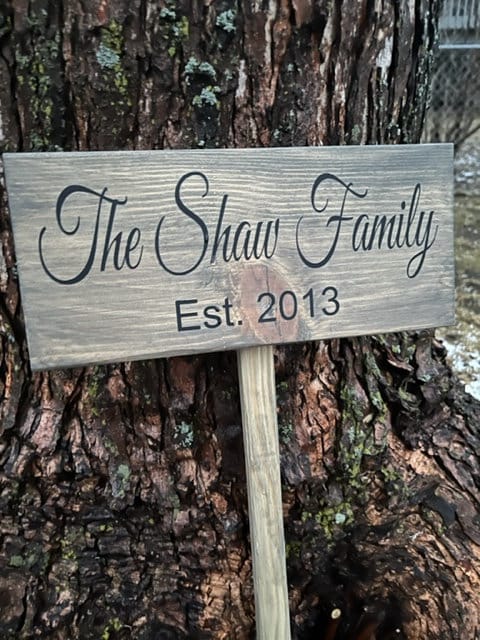 Personalized Yard Decor | Wood Yard Sign | Custom Sign | Yard Stake ...