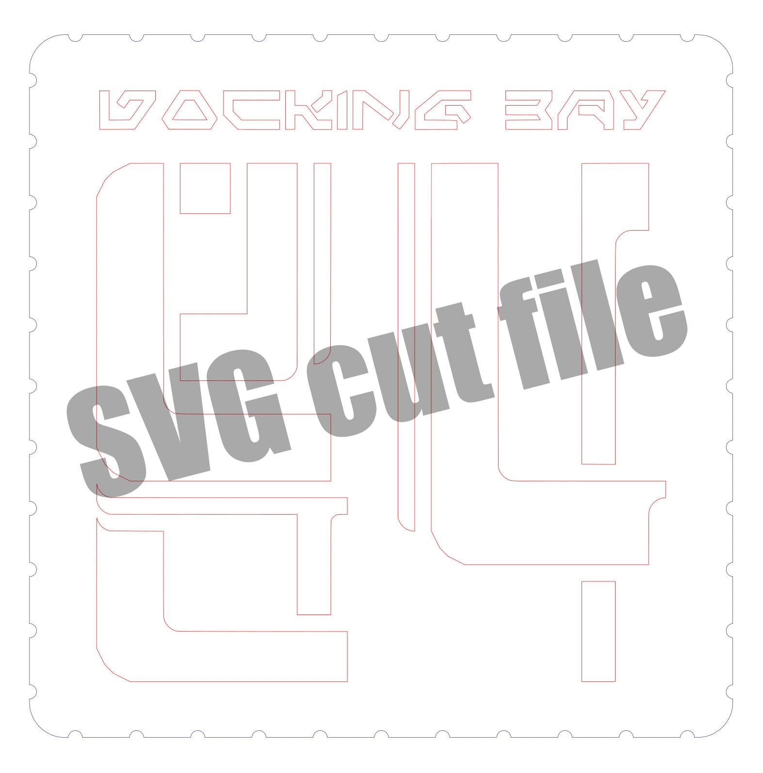 Star Wars Docking Bay 94 SVG Laser Cut Files for Glowforge - Etsy Canada