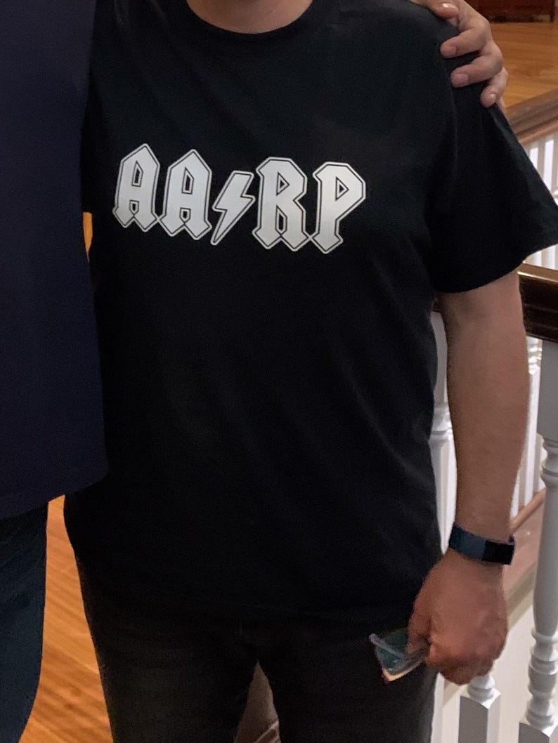 AARP Logo Svg - Rockin' Age Digital Design in AC/DC Font - Etsy