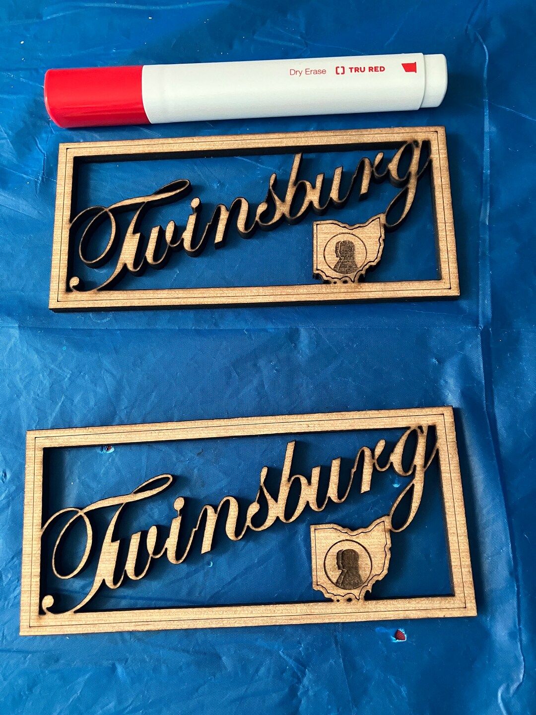 Twinsburg Script Text Souvenir Frame With Logo - Etsy