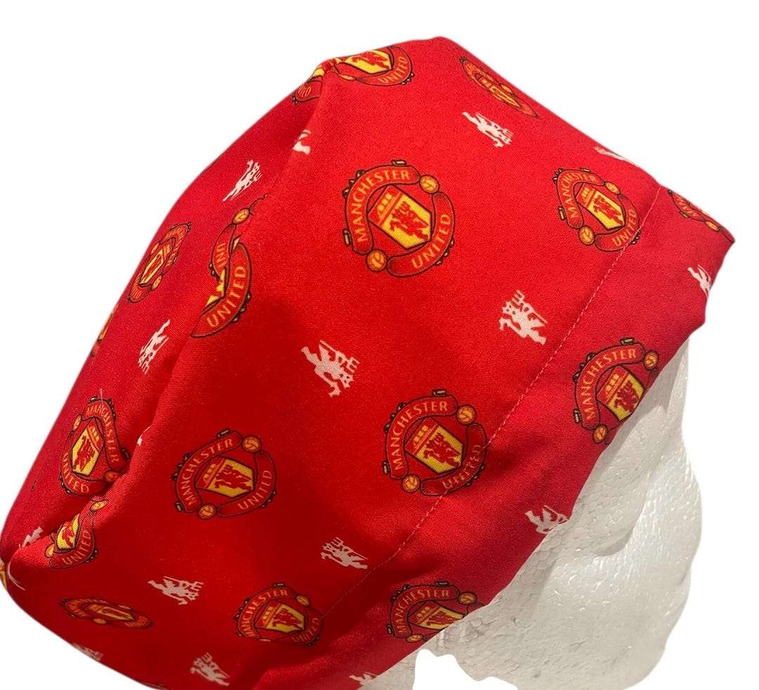 Football Print Scrub Cap: Theatre Scrub Hat Tieback Doctors ...