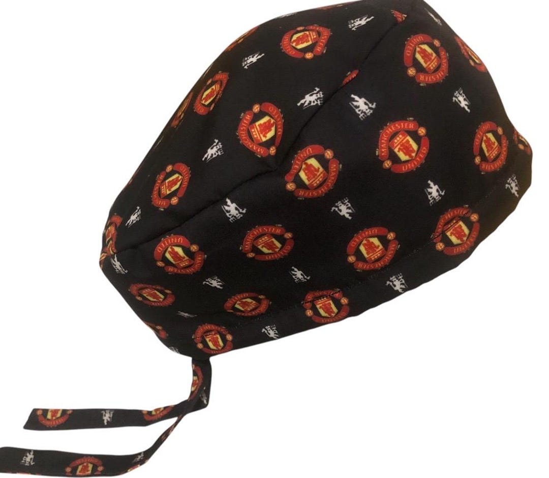 Football Print Scrub Cap: Theatre Scrub Hat Tieback Doctors ...