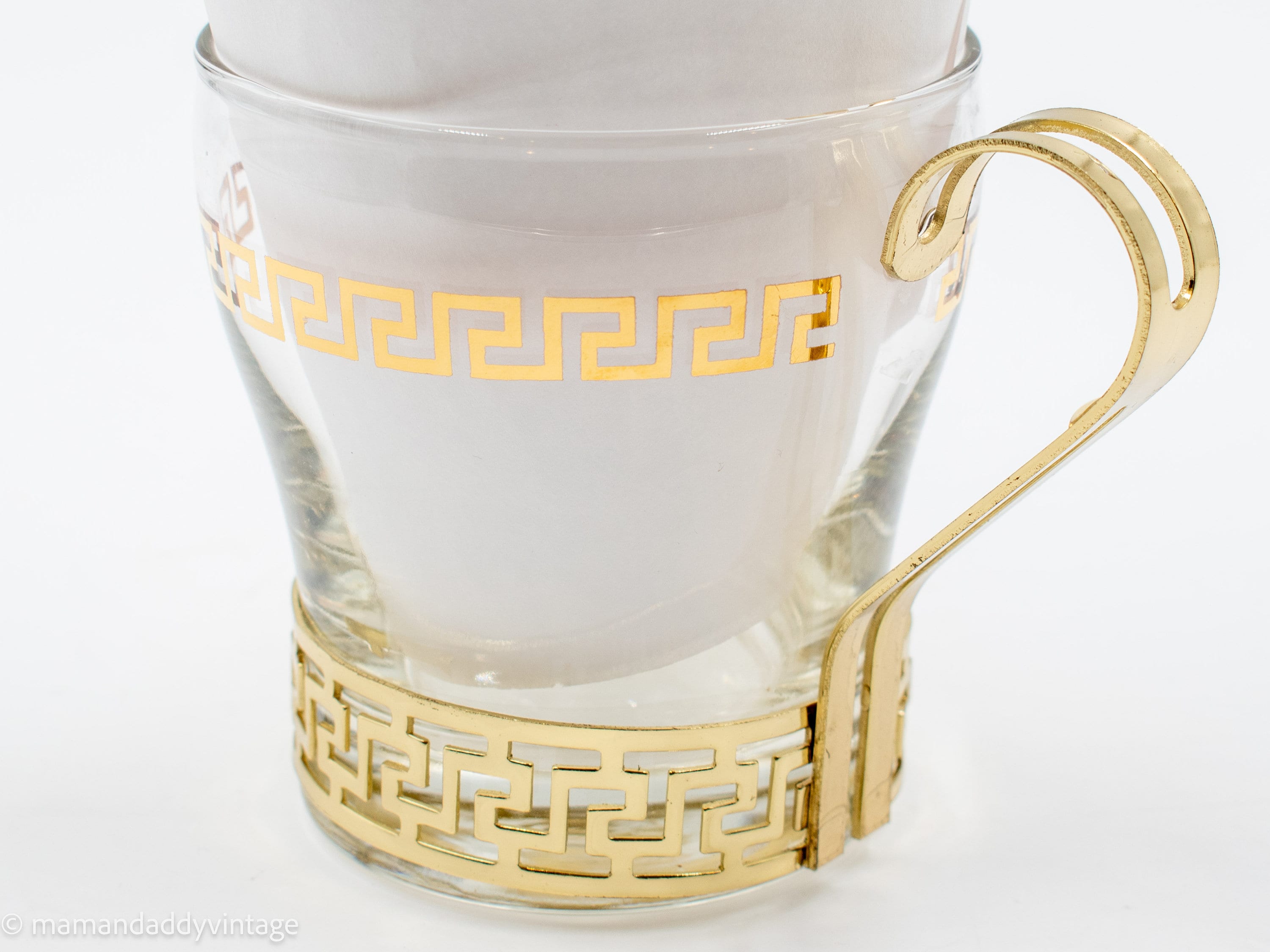 Gold Greek Key Coffee Cups by Libbey Glass Set of 6 in Original Box - Etsy