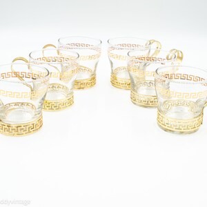 Gold Greek Key Coffee Cups by Libbey Glass Set of 6 in Original Box - Etsy