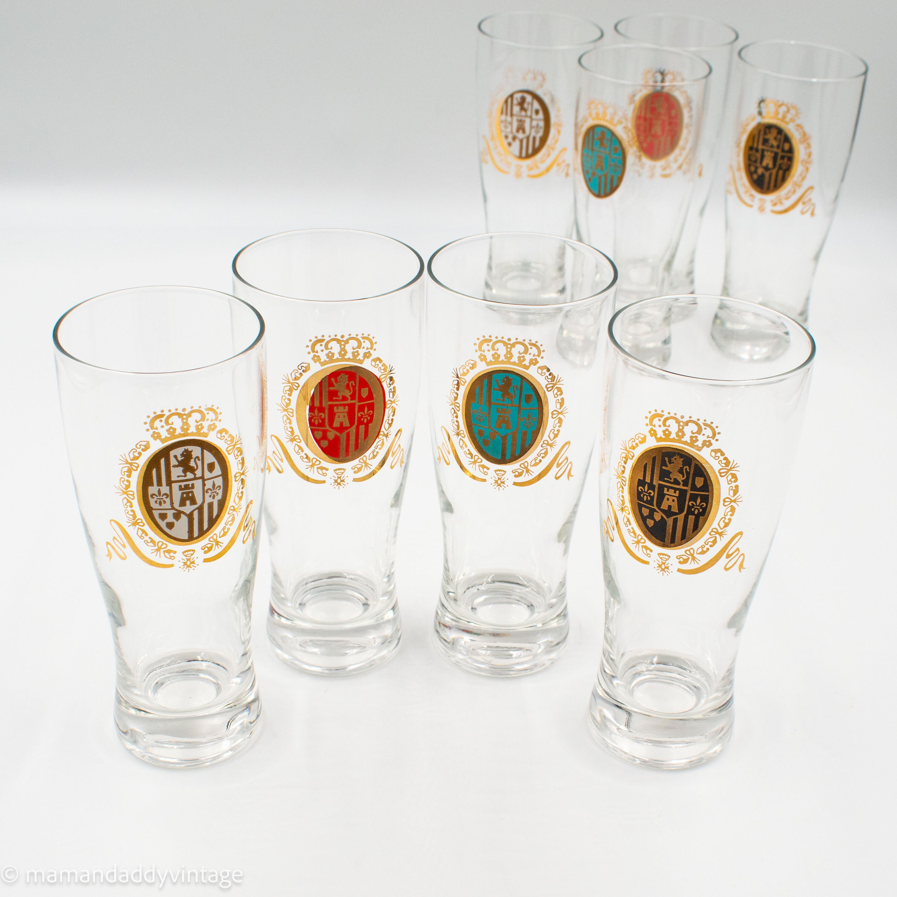Federal Baronet Beer Glasses in Original Box - Set of 8 - Etsy
