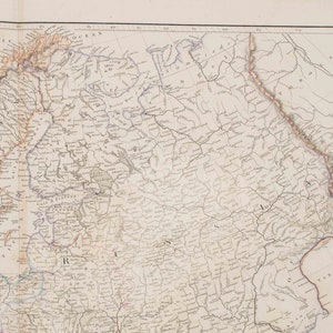 1832 J. Arrowsmith Map of Europe - Etsy