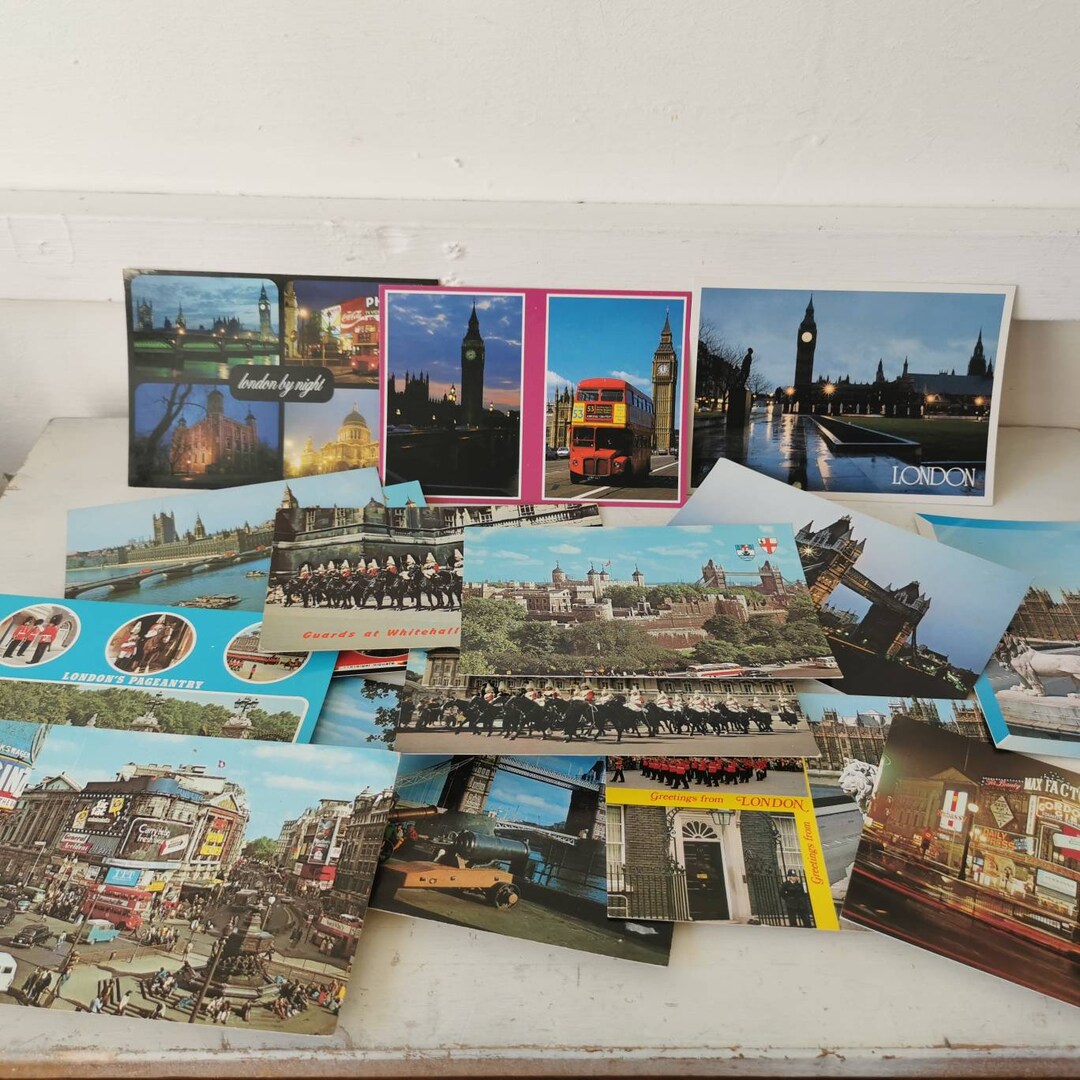 Vintage London, England Postcard Bundle X20. Unused Blank Postcards ...