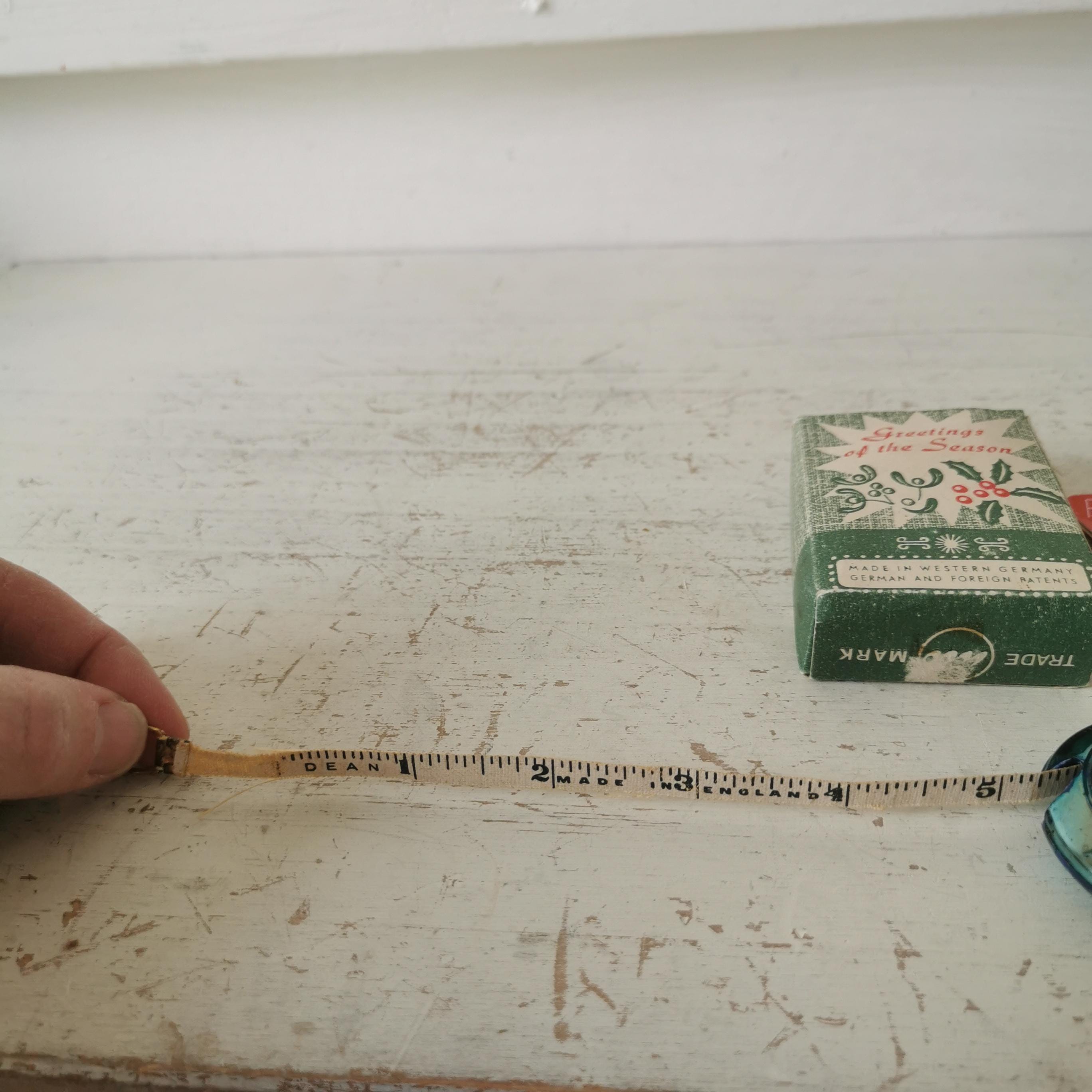 Vintage Sewing Set. Dean Tape Measure Made in England, West German ...
