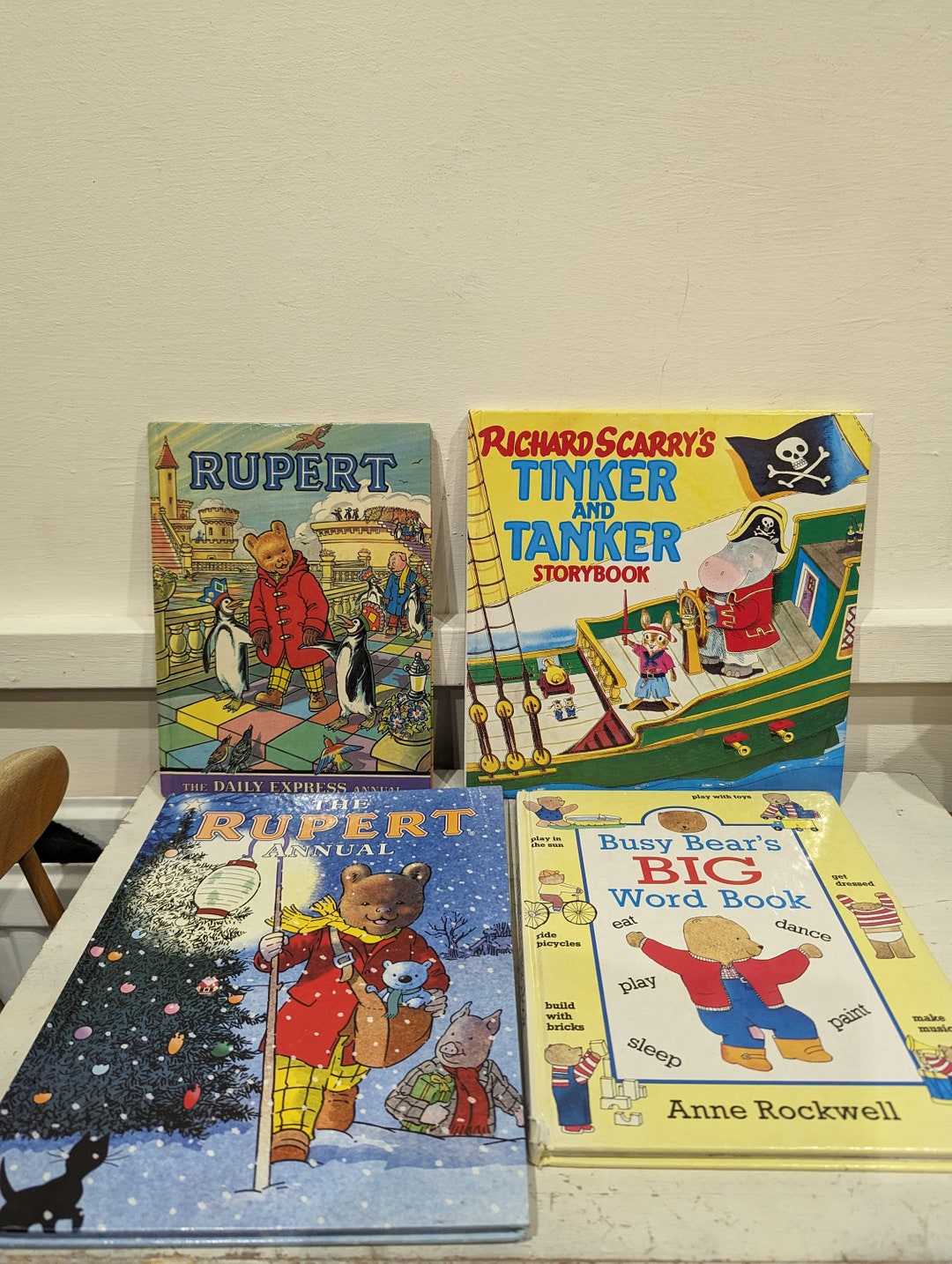 Vintage Children's Book Bundle X4 70s/80s Retro Books, Richard Scarry ...