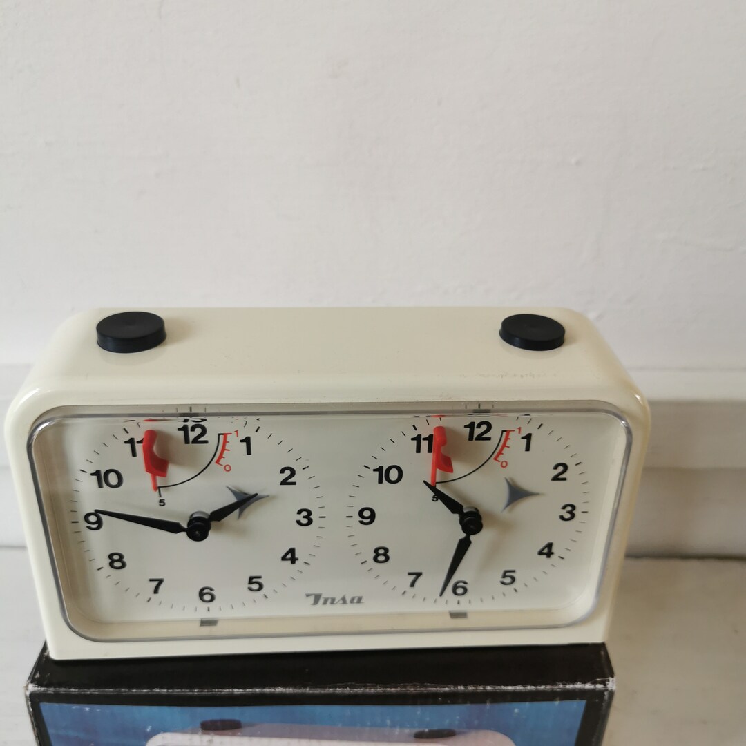 Insa Analog Chess Clock Made in Yugoslavia Cream/white Bakelite Case ...