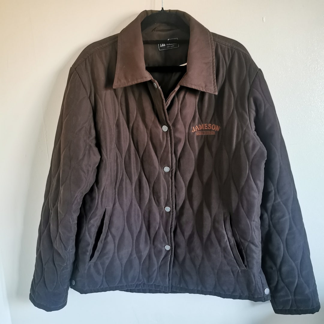 Lee Valley Ireland Jameson Irish Whisky Padded Brown Jacket Size M - Etsy