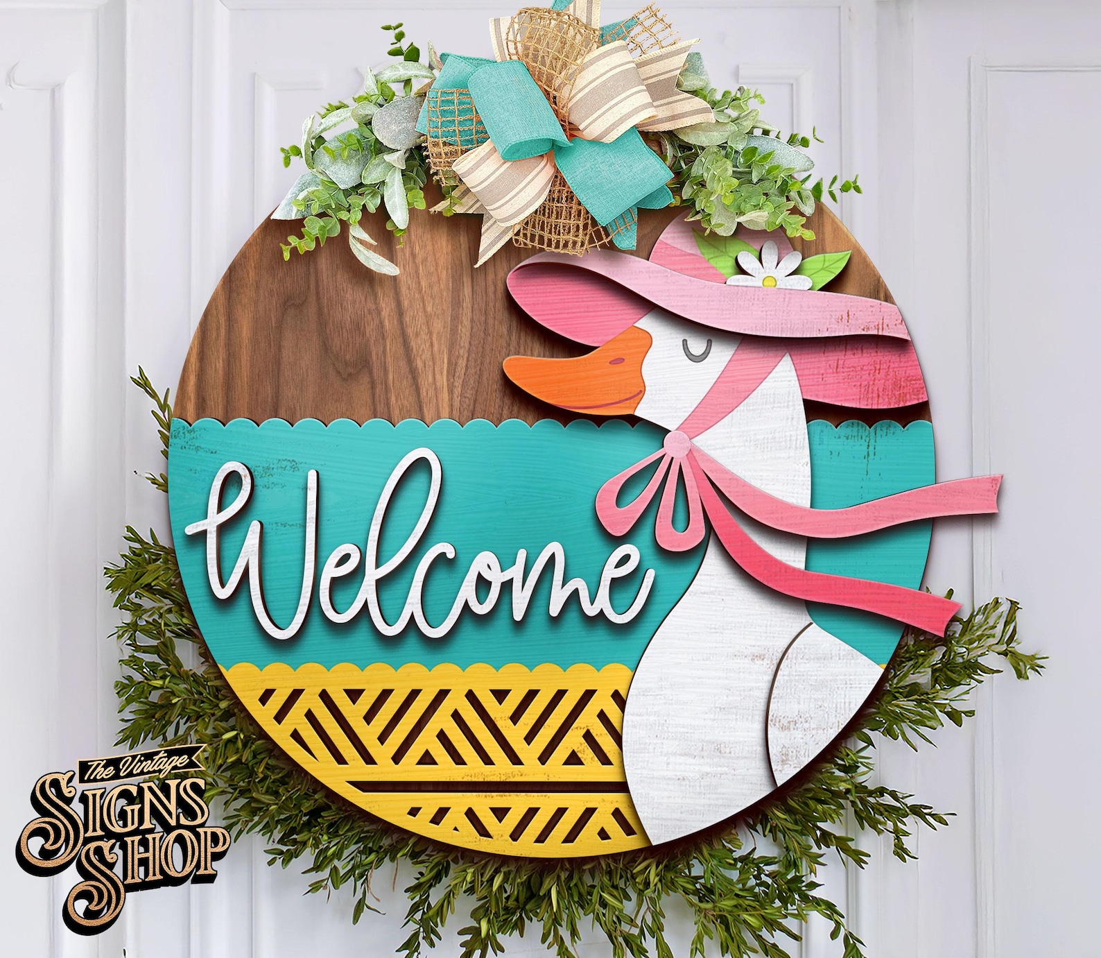 Welcome Goose Door Hanger SVG: Laser Cut File - Etsy
