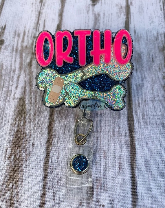 Ortho Bones Badge Reel Medical Tech Badge Reel Joint Badge - Etsy