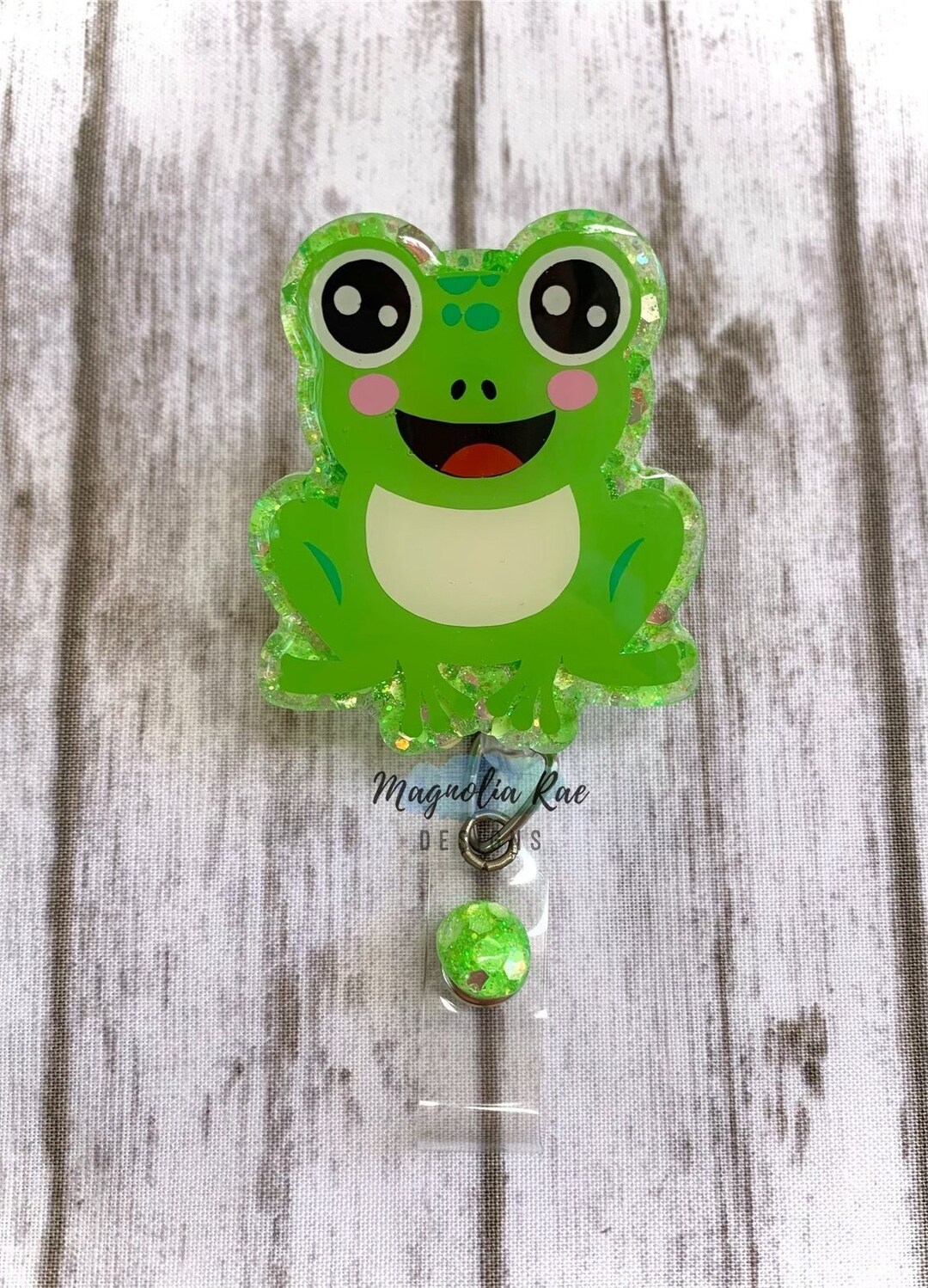 Cute Frog Badge Reel - Nurse Retractable Badge Reel - Medical Tech ID ...