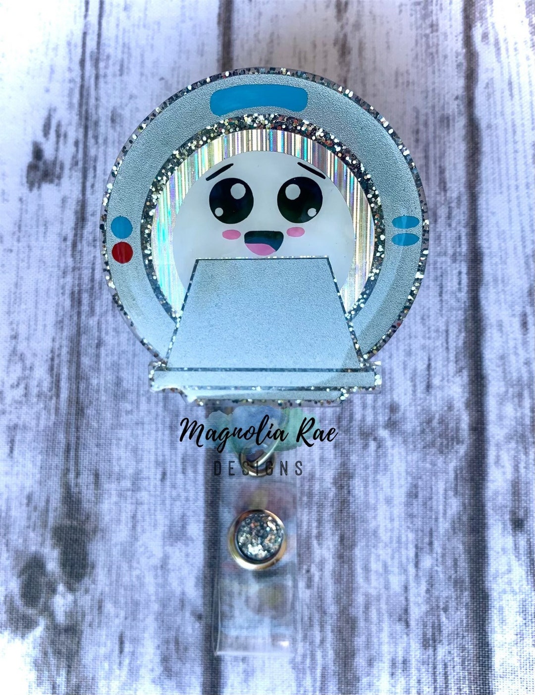 MRI Tech Badge Reel - MRI Gift Medical Badge Holder - Radiology Badge ...