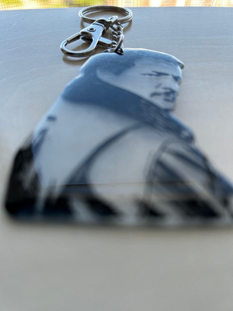 Collectible Hand Painted Pedro Pascal Keychain TV Series Inspired ...