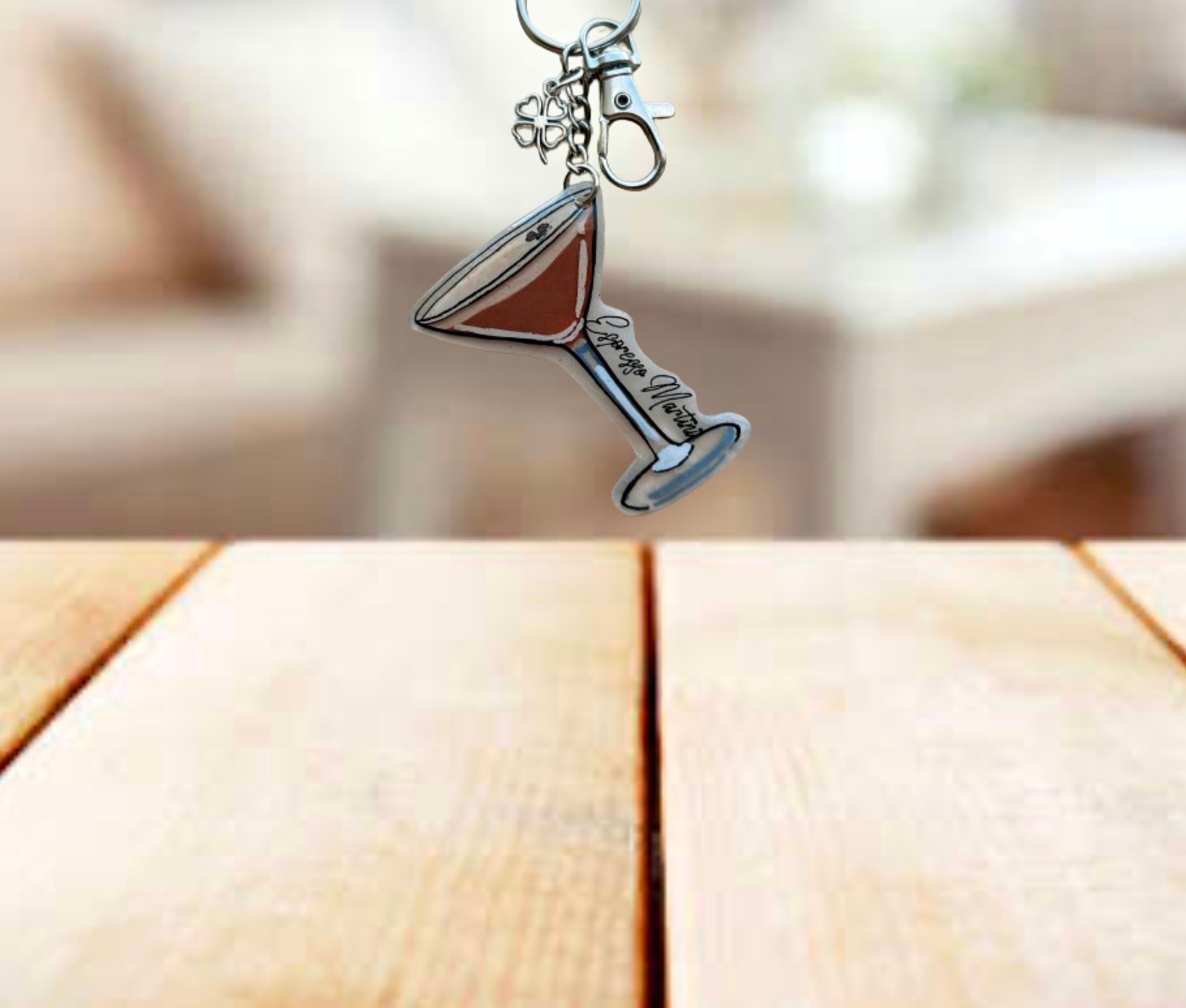 Aesthetic Espresso Martini Keychain Hand Painted Mini Artwork for ...