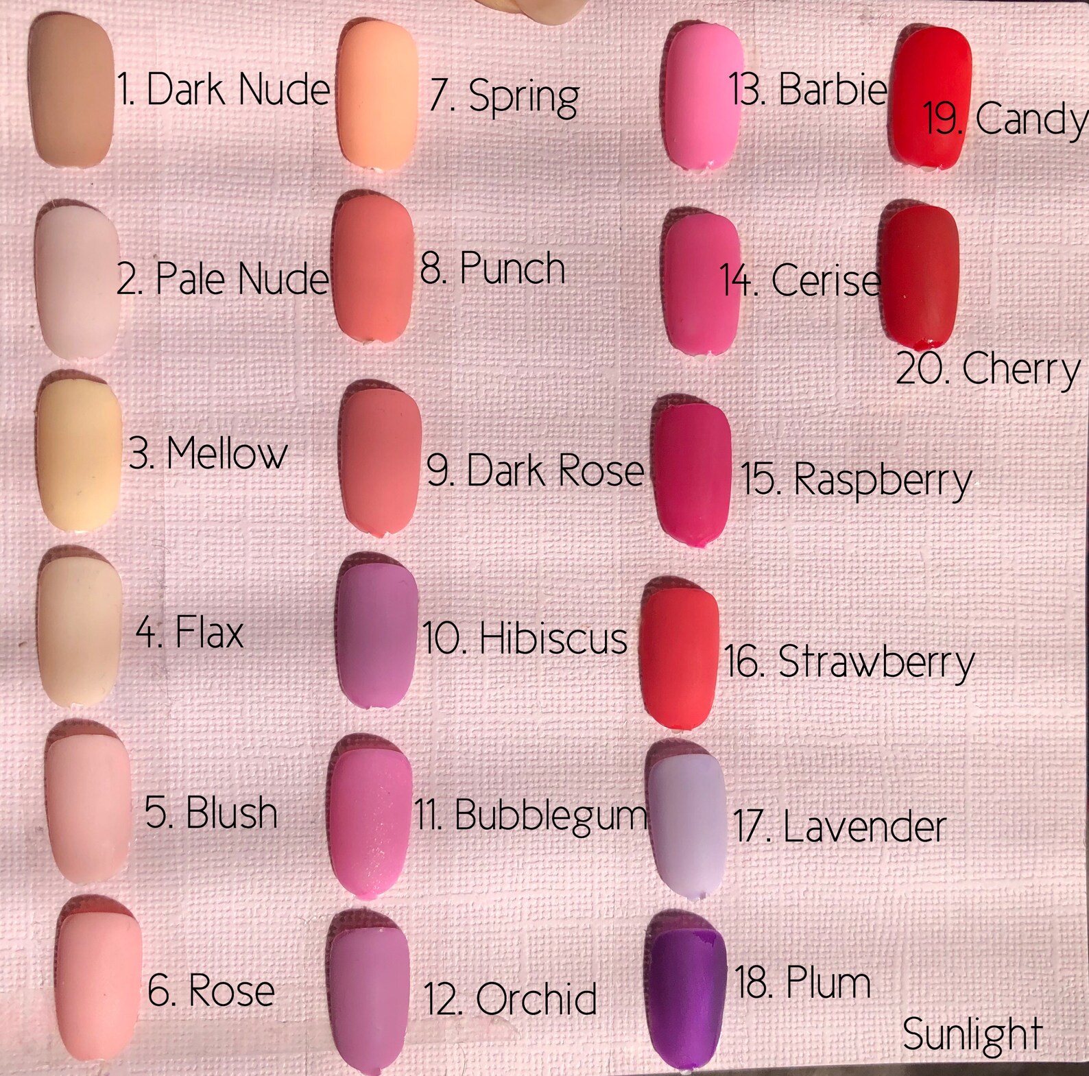 Basic Matte Nails 34 Colours Available Press on Nail Set | Etsy