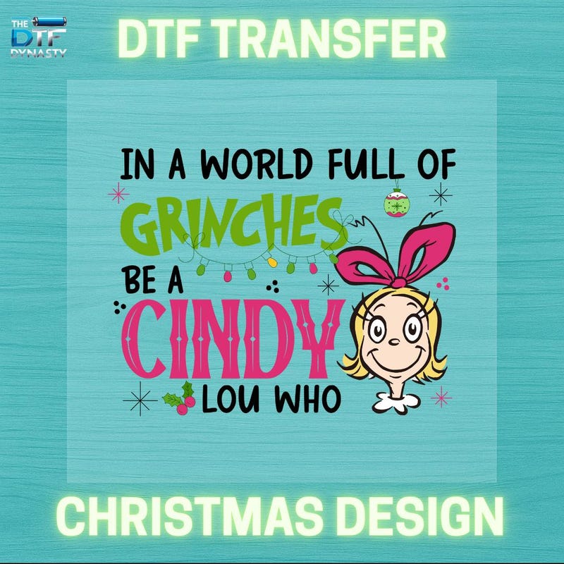 Cindy Lou Lou Dtf - Etsy