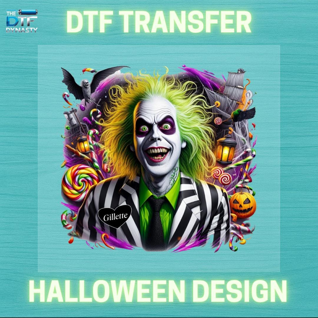 Juice Halloween DTF Transfer: Horror Clipart Ready to Press Heat ...