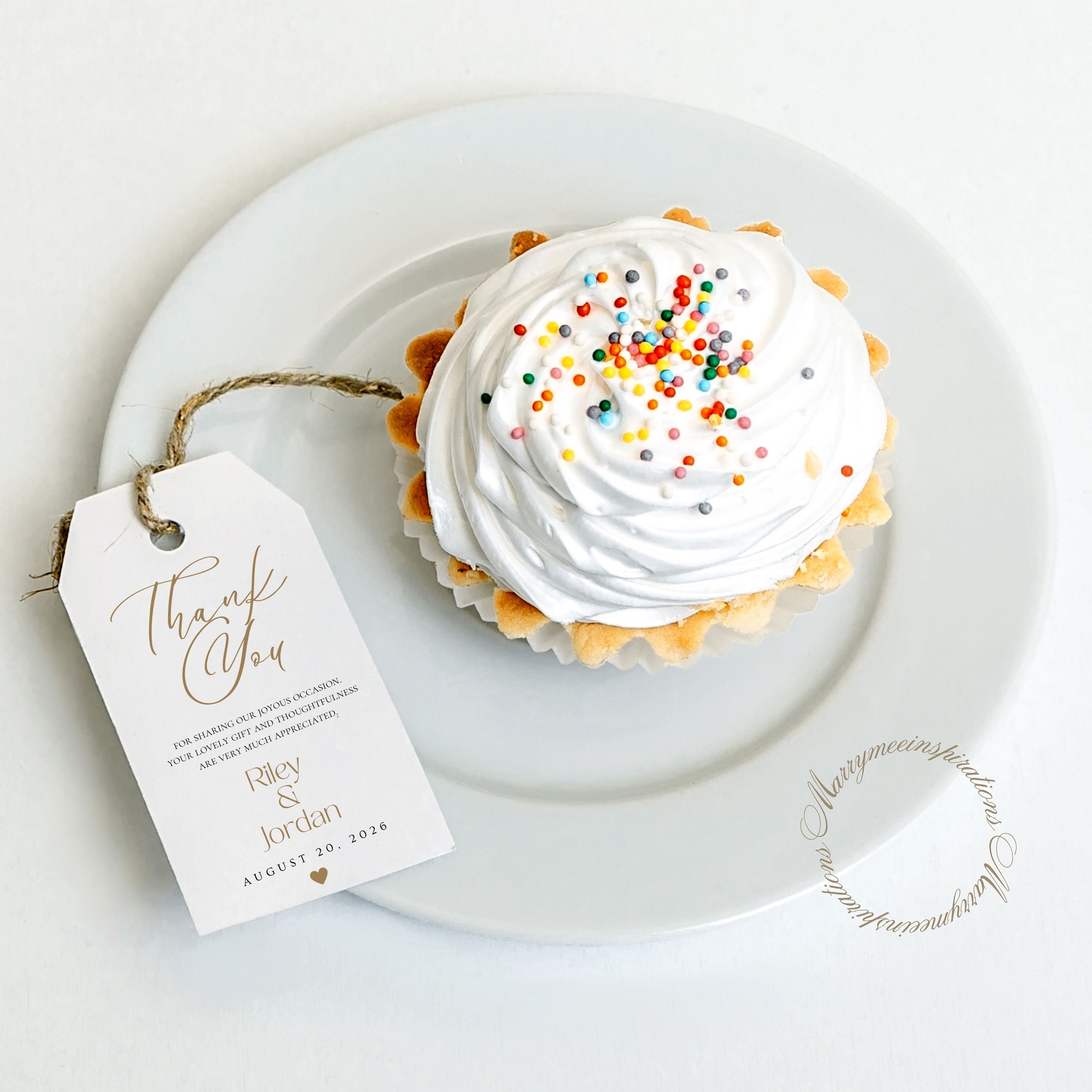 Editable Thank You Tags, Personalized Wedding Favors, 2 X 3.5 Template ...