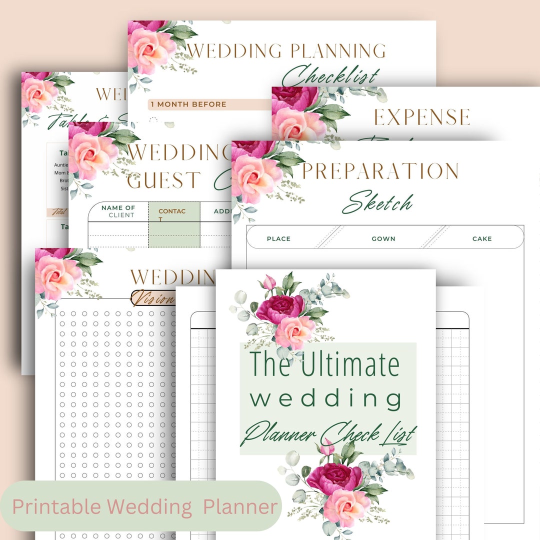 The Ultimate Digital Wedding Planner Wedding Planner PDF Google Sheets ...