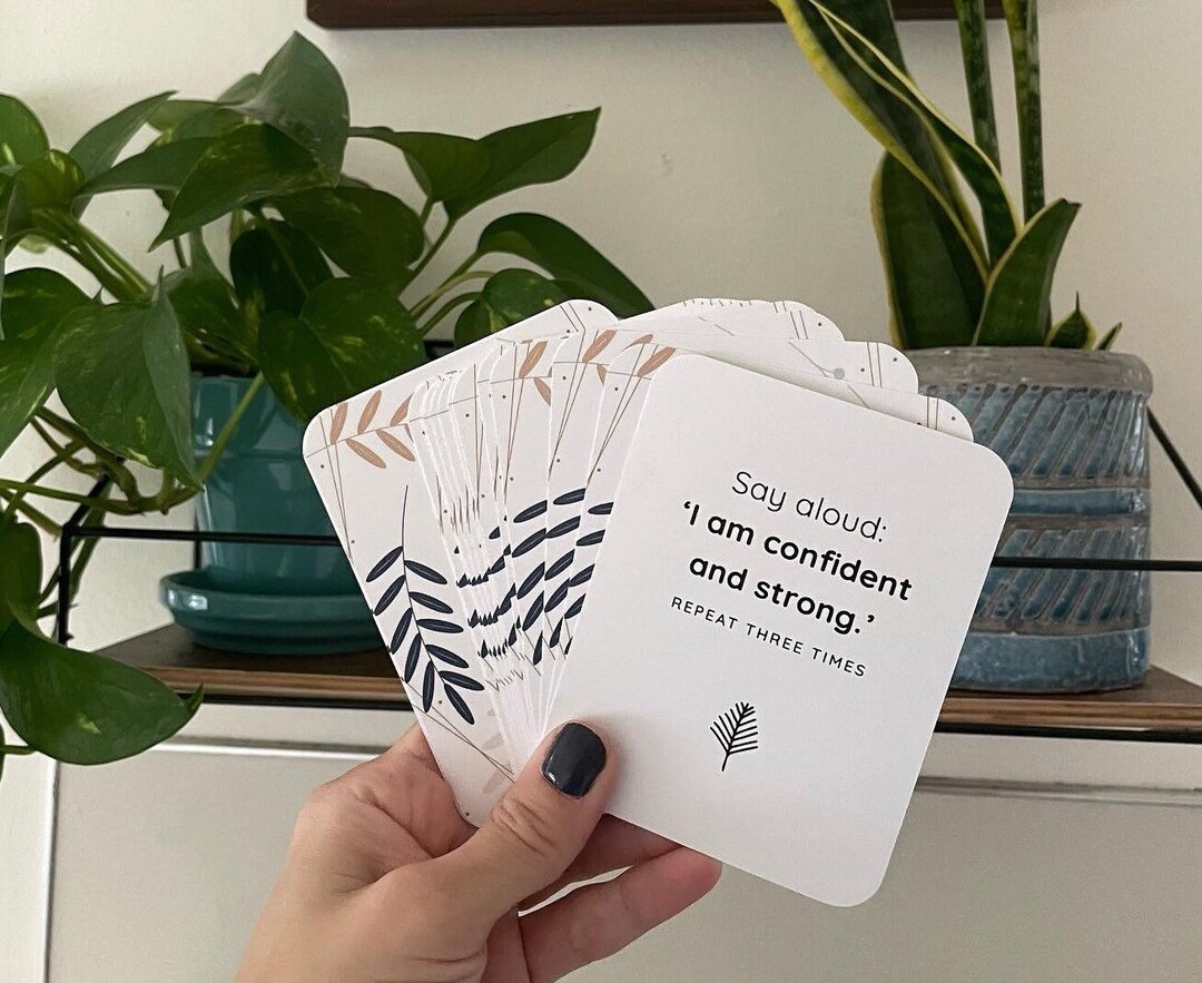 ANXIETY Affirmations Grounding Techniques Calming Cards Mindfulness ...