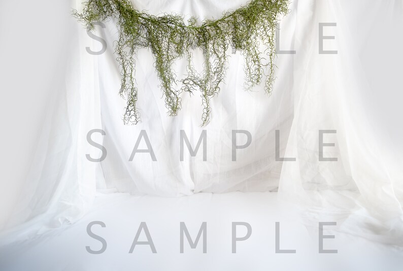 Airy Bedroom Digital Background – 8x10 Photoshop Template (instant ...