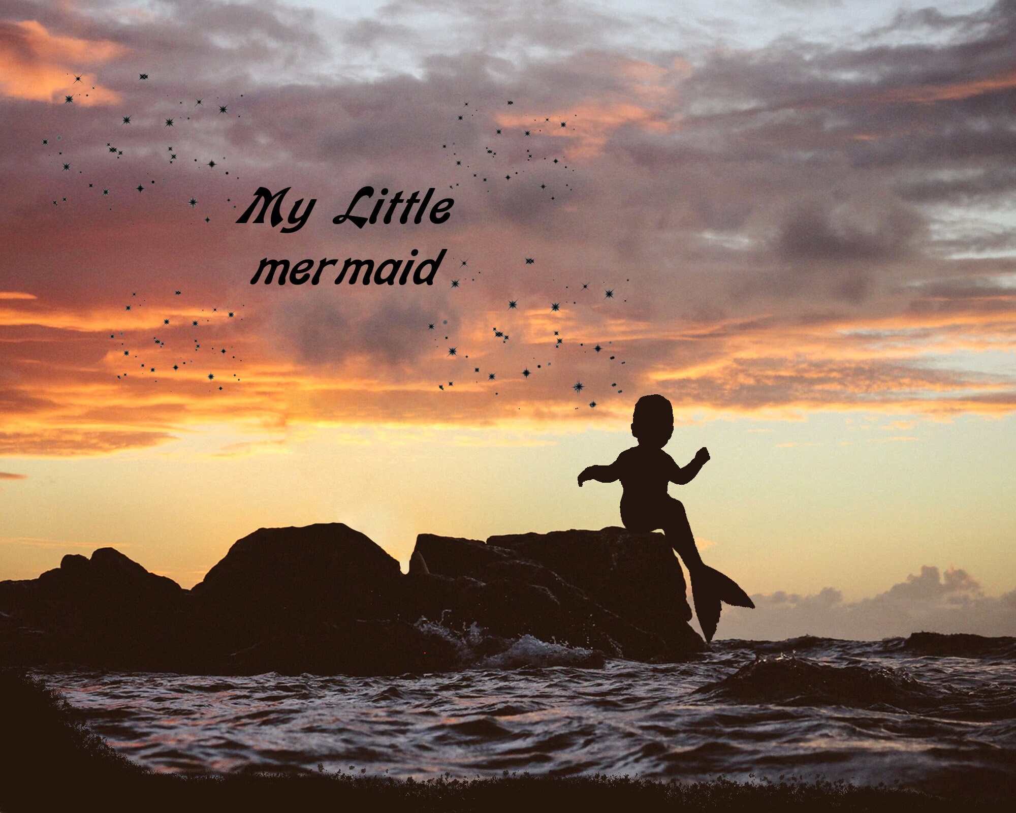 INSTANT DOWNLOAD - Mermaid Tail 8x10, Background, Digital, Photoshop ...