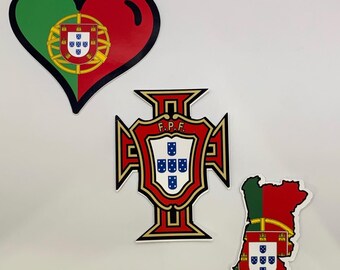 Portugal Seal Sticker Round Flag for Laptop Book Fridge Guitar ...
