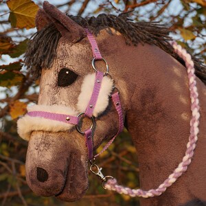 Set "lavender Princess" - Halter for Hobby Horse With Lead - Etsy