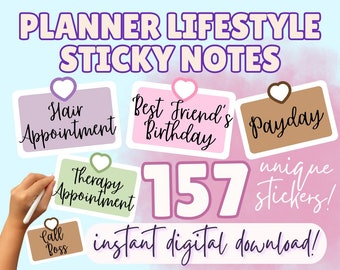 Digital Sticker Pack: 298 Cute Kawaii Lifestyle Stickers for Goodnotes ...