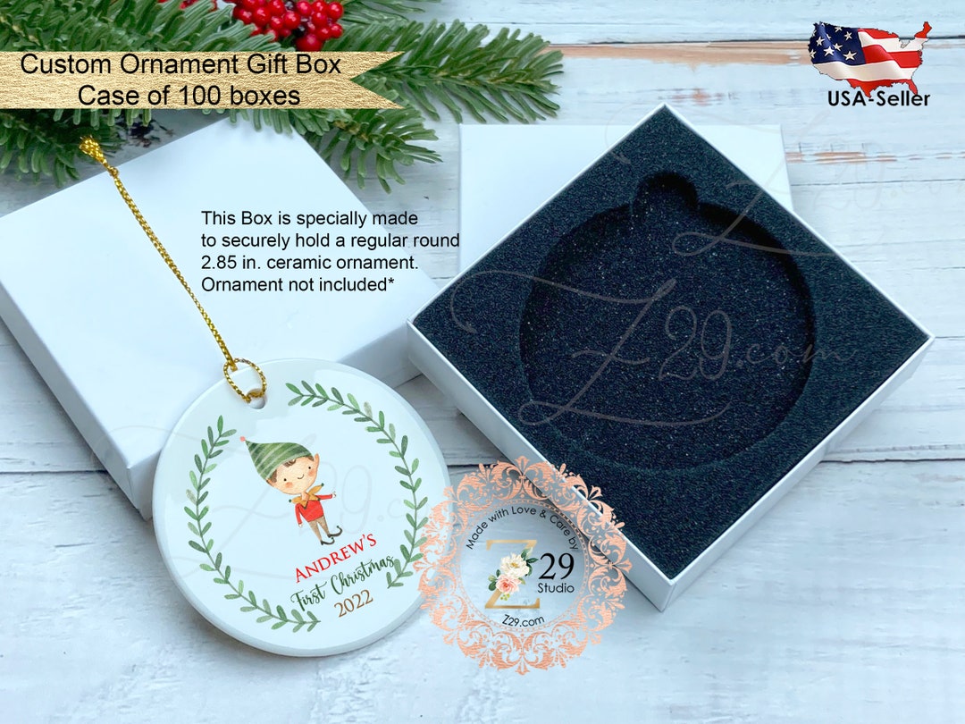 Ornament Box With Foam Insert-gift Box for Porcelain Christmas Ornament ...