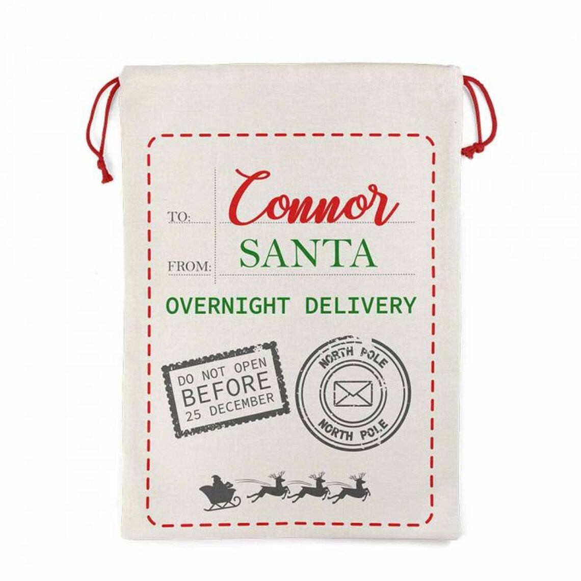 Linen Santa Sack for Sublimation-xl Blank Santa Sack for Sublimation ...