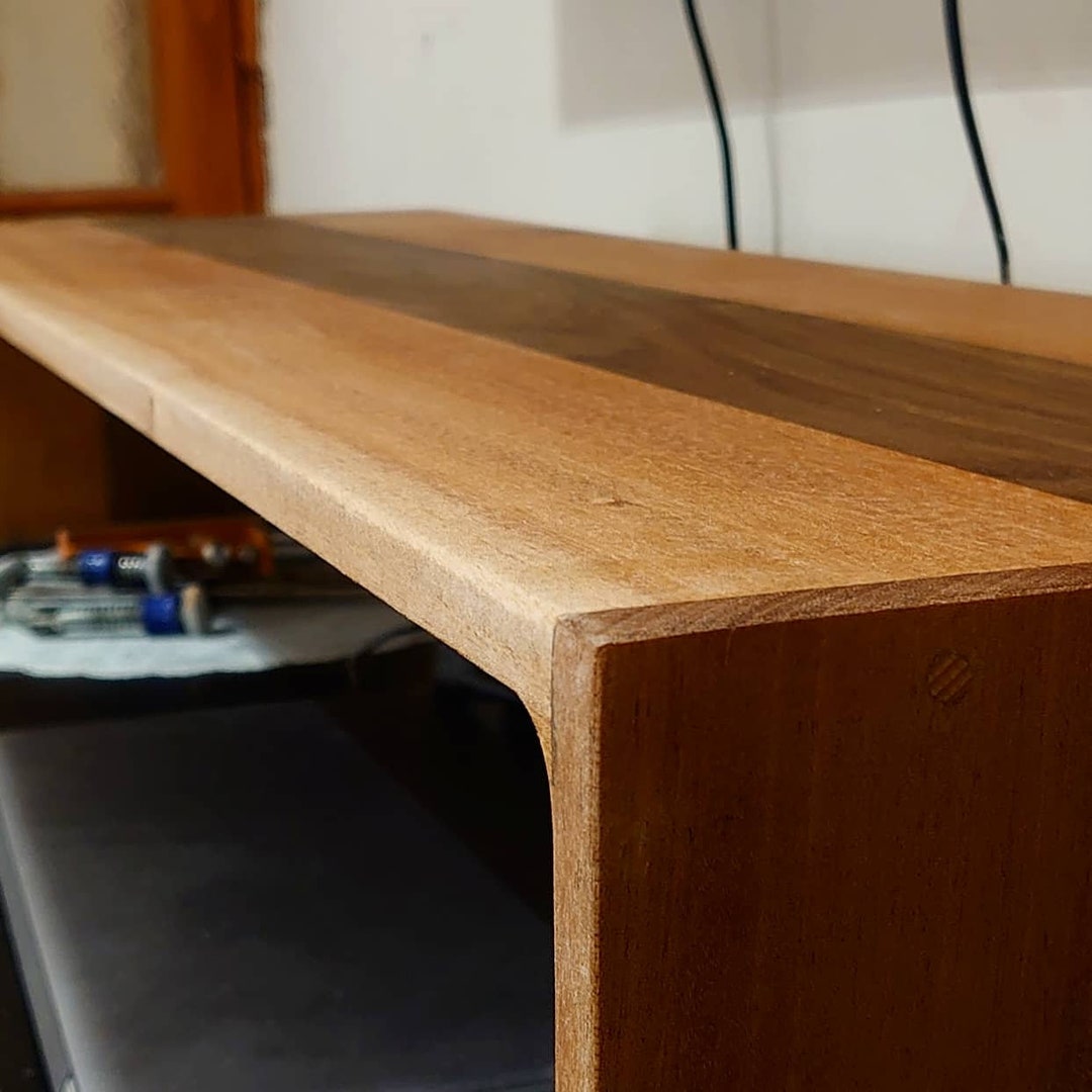 African Sapele and Walnut Shelf for TV Stand - Etsy