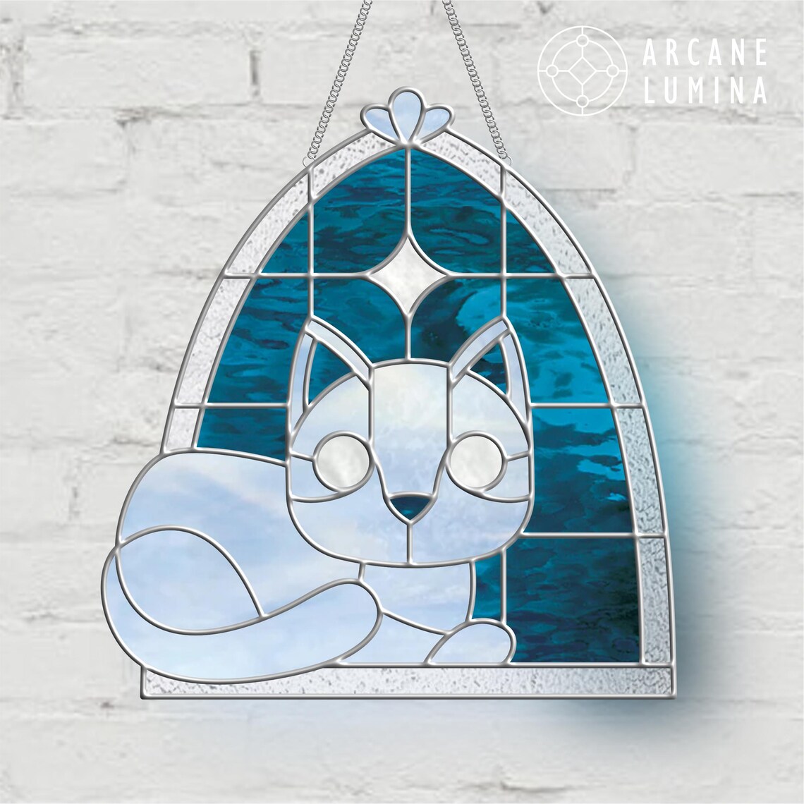 Starlight Cat, Stained Glass Pattern, Suncatcher, Digital Download, PDF ...