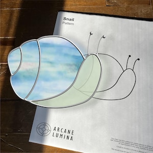 Snail, Stained Glass Pattern, Suncatcher, Digital Download, PDF, PNG - Etsy