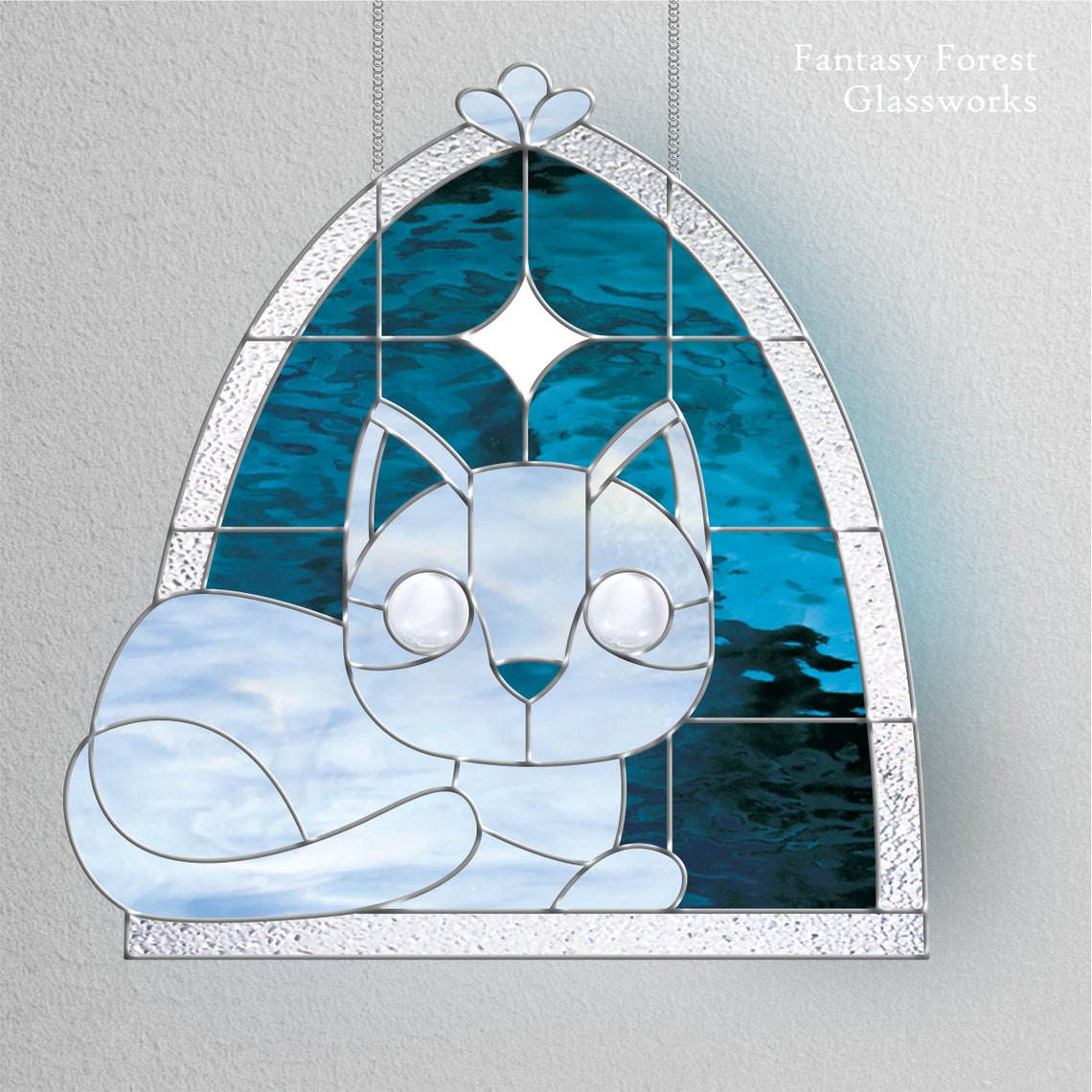 Starlight Cat, Stained Glass Pattern, Suncatcher, Digital Download, PDF ...