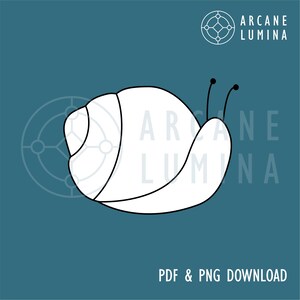 Snail, Stained Glass Pattern, Suncatcher, Digital Download, PDF, PNG - Etsy