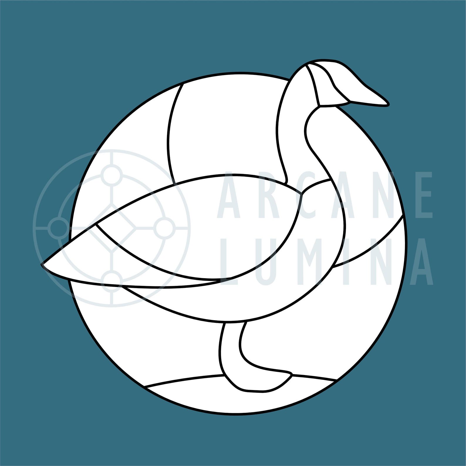 Canada Goose, Stained Glass Pattern, Suncatcher, Digital Download, PDF ...