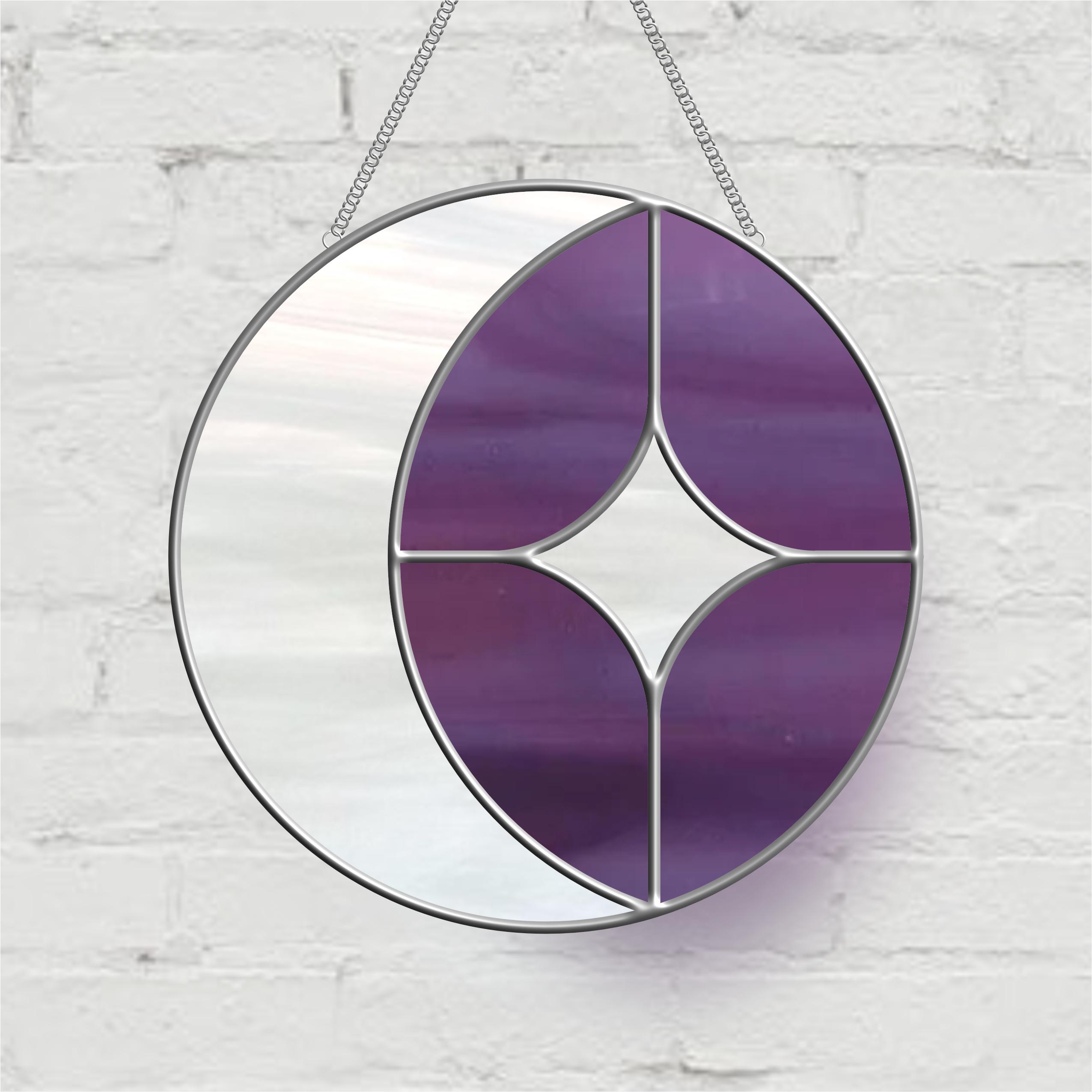 Moon Star, Stained Glass Pattern, Suncatcher, Digital Download, PDF ...