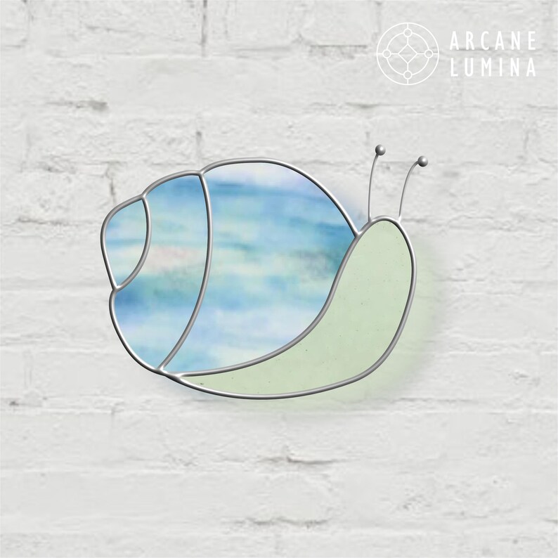 Snail, Stained Glass Pattern, Suncatcher, Digital Download, PDF, PNG - Etsy