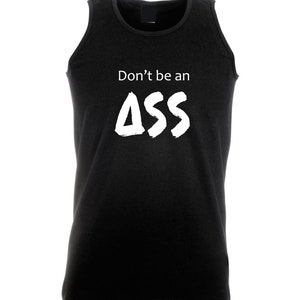 Don't Be an A Vest Funny Rude Joke Vests Too Hank | Etsy