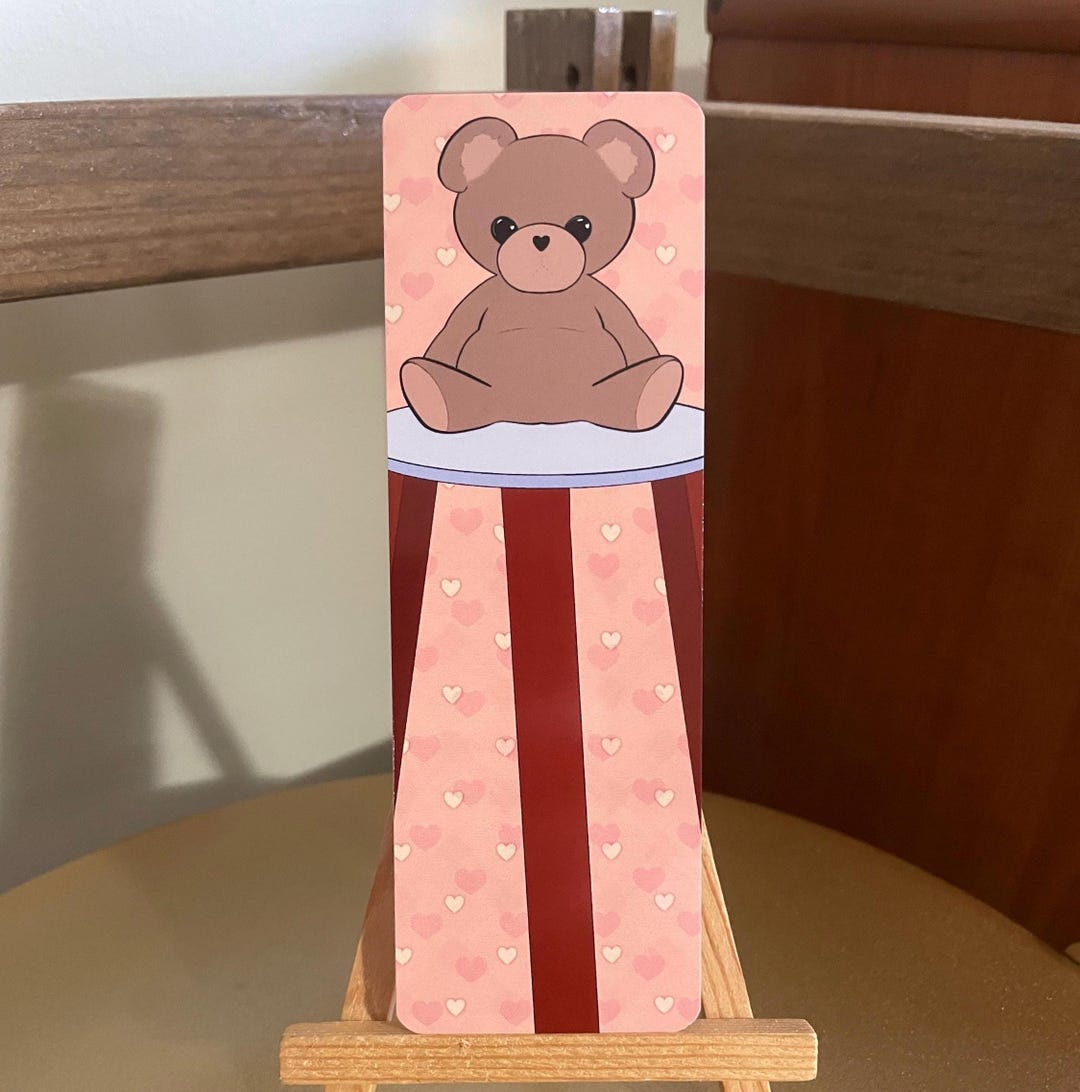 Cute Bear Bookmark 2x6, Aesthetic Teddybear Artsysouls - Etsy